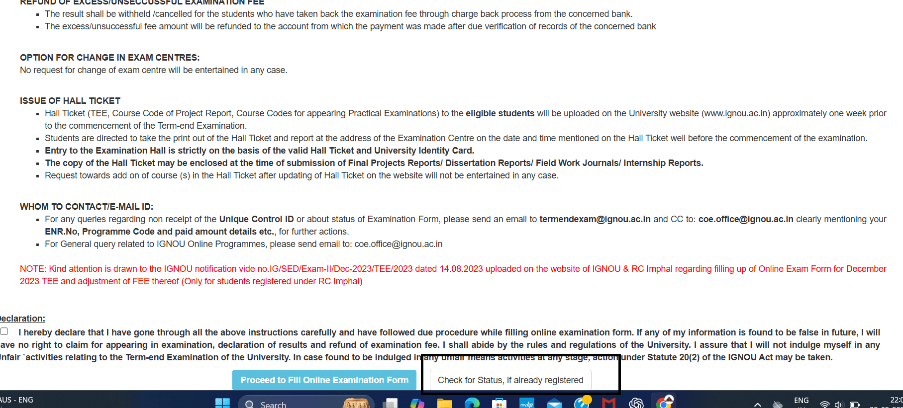 How To Fill IGNOU Exam Form: A Step-by-Step Guide - SUBEXAM